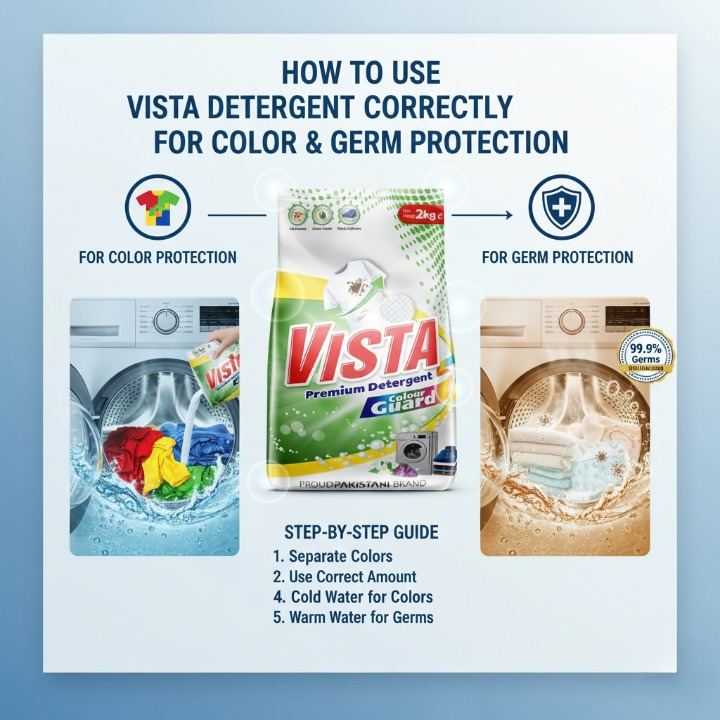 How to Use Vista Detergent - Color & Germ Protection Guide – My Store